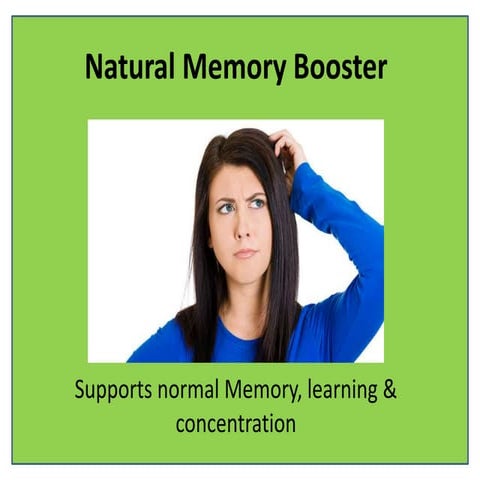Memory Booster Supplements to Improve Mental Abilities | PPTX
