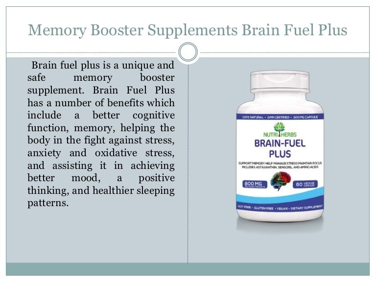 Memory booster supplements brain fuel plus