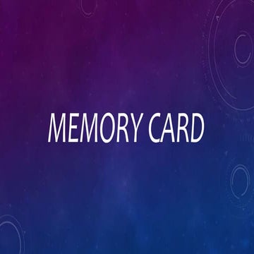 Memory card | PPTX