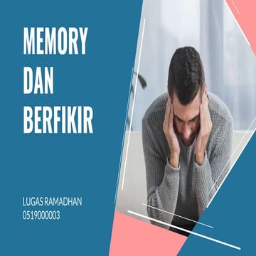 Memory dan berfikir | PPT