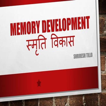 Memory development | PPT