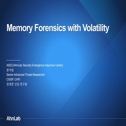 Memory forensics with volatility | PDF