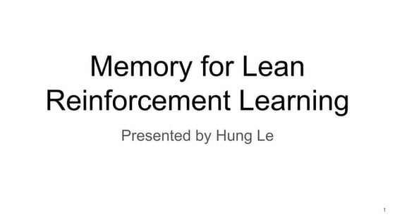 Reinforcement learning | PPT