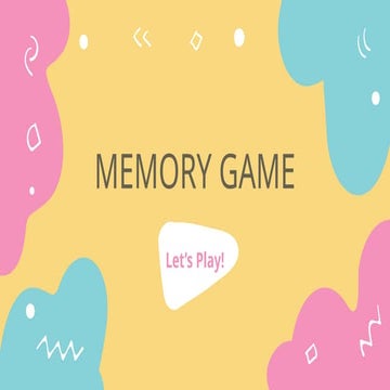 Memory Game for think chilldren in the scholl | PPTX