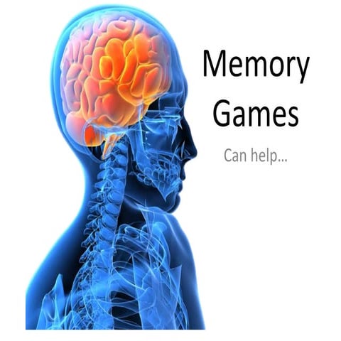 Memory games can help | PPTX