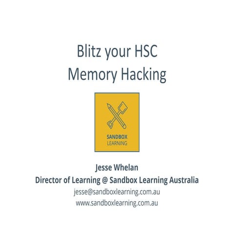 SANDBOX LEARNING: MEMORY HACKING | PPT