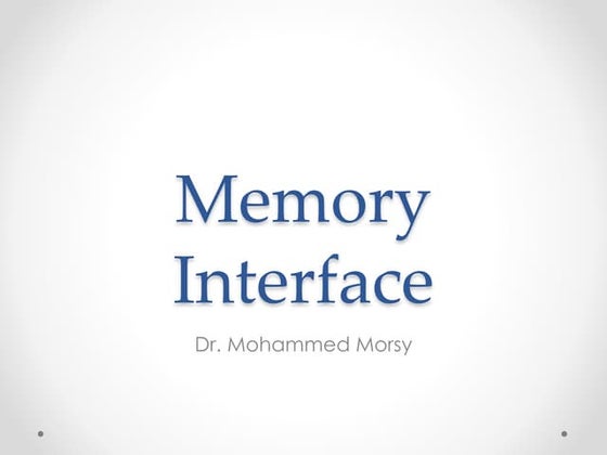 Interfacing memory with 8086 microprocessor | PPTX | Data Storage and ...