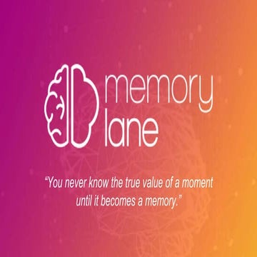 Memory lane | PPTX | Parenting Children Aged 4-11 | Parenting