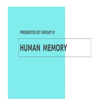 Memory presentation psychology | PPTX | Internet for Beginners | Internet