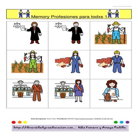 Memory profesiones 1 | PDF