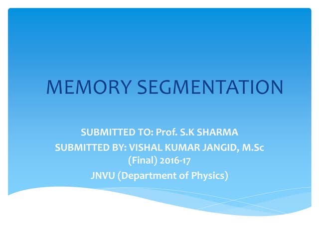 8086 memory segmentation | PDF