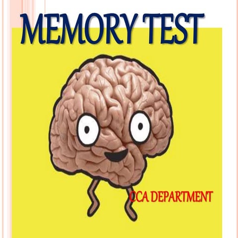 Memory test ppt 2018 | PPT