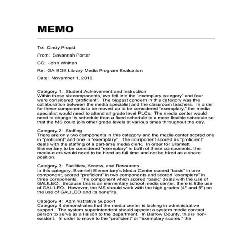Memo to principal | DOC