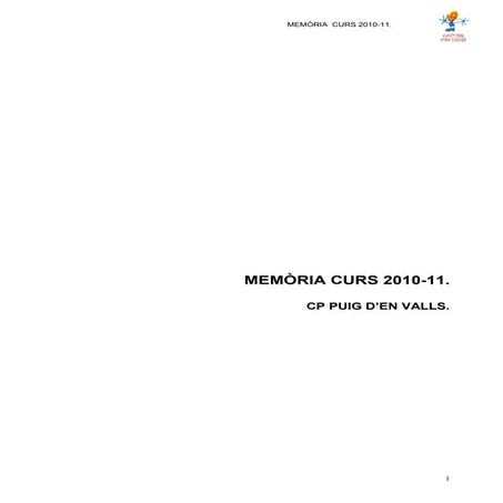 Memòria curs 10 11 | PDF