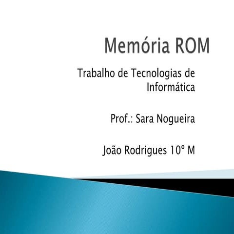 Memória rom | PPTX