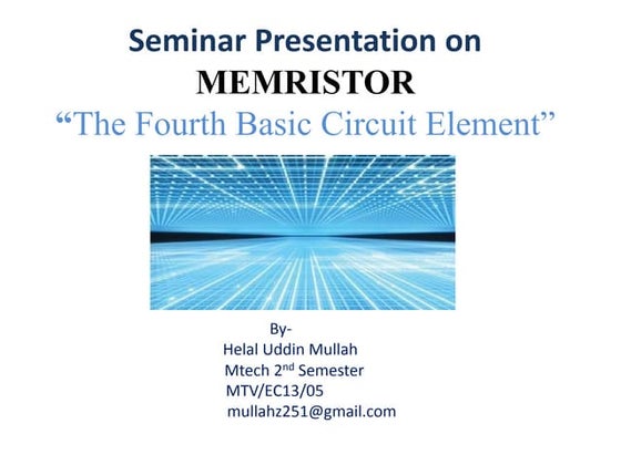 Memristor | PPT