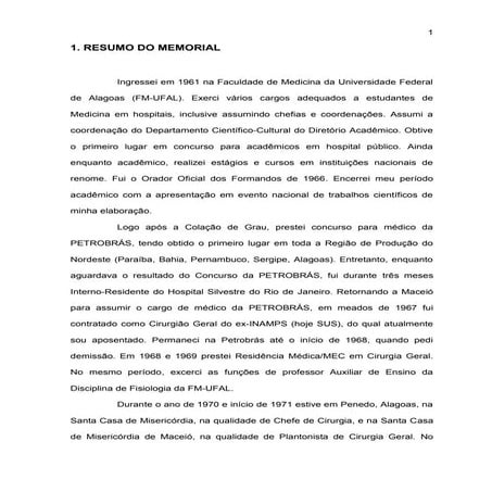 Memorial Exemplo | PDF