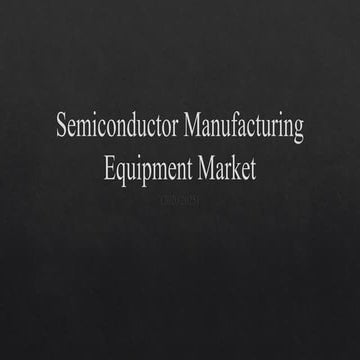 MEMS SEMICONDUCTOR PROCESS Semiconductor process | PPTX