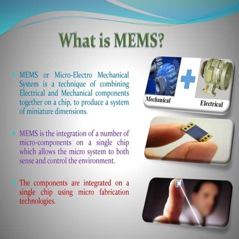Mems introduction | PPTX