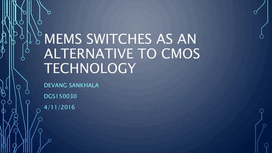 MEMS Based Reconfigurable RF Systems for SoftwareRadio, Wireless Sensors, and MMID Technology ...