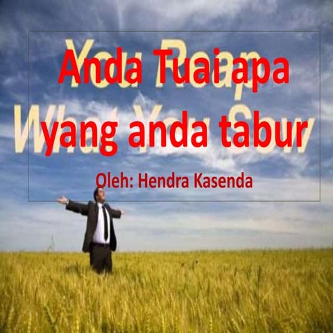 Menabur sikap | PPTX