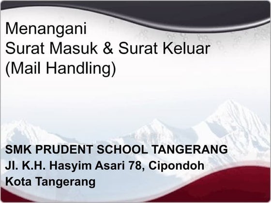 Contoh Surat Masuk dan Surat Keluar | PDF