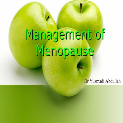 Menopause management seminar | PPT