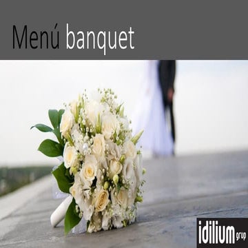 Menú banquet Idilium Casaments Girona - Banyoles | PDF