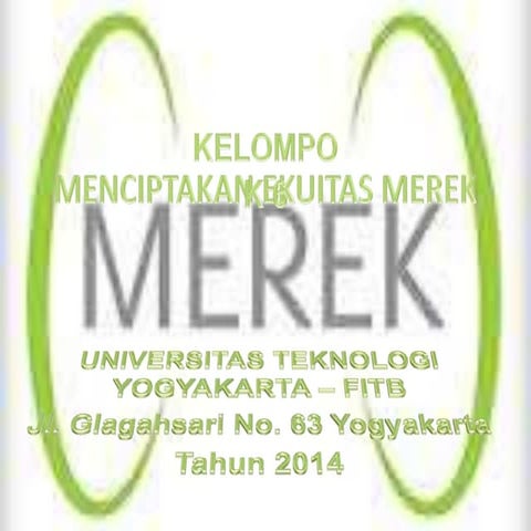 Menciptakan ekuitas merk | PPTX