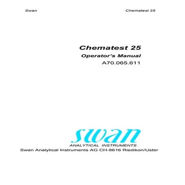 Men_ct25_0202.pdf SWAN manual swiss control | PDF