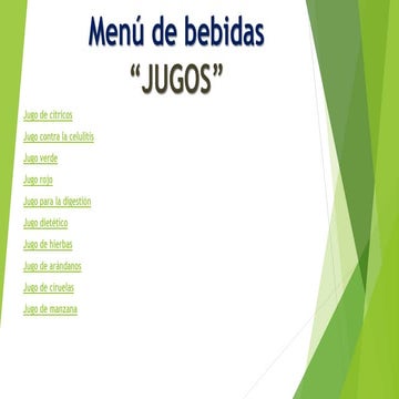 Menú de bebidas 2 | PPTX
