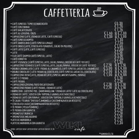 wiki cafè menù | PDF