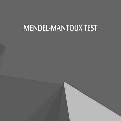 Mendel mantoux-test | PPT