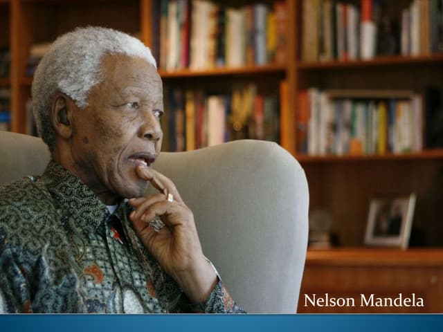 Nelson mandela power point presentation | PPT