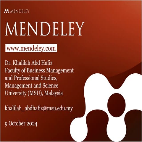 Mendeley Desktop Reference Manager | PDF