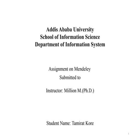 Mendeley Desktop Reference Manager | PDF