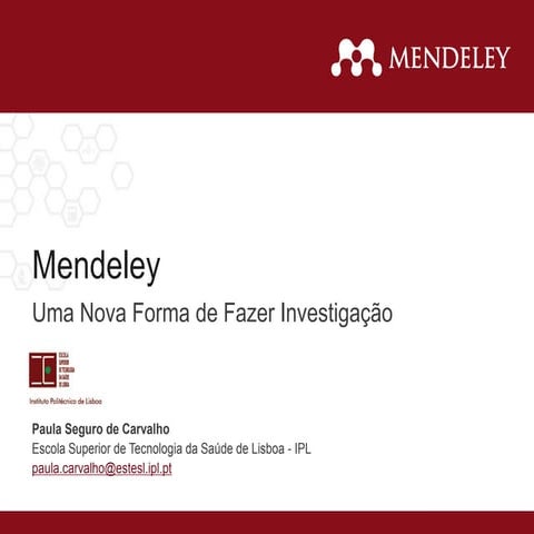 Tutorial mendeley | PDF