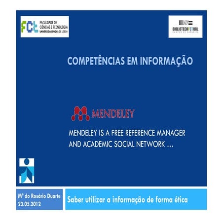 Mendeley tutorial | PDF