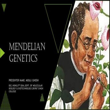 MENDELIAN GENETICS: Unveiling the Principles of Inheritance | PDF