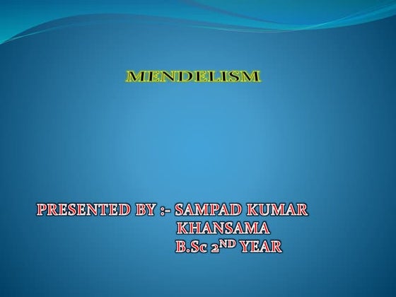 Mendels-law-of-inheritance.powerpoint presentation | PPT