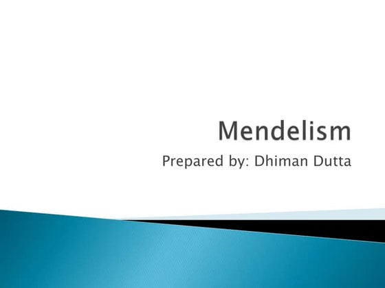 Mendel's laws of heredity | PPTX | Gardening | Home & Garden