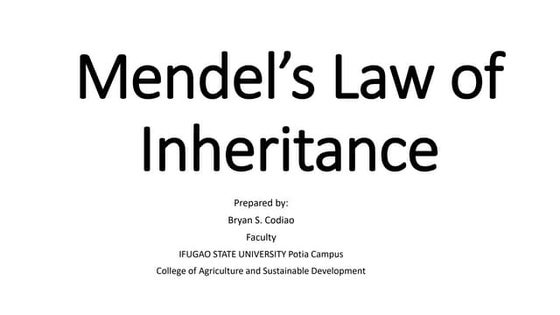 Mendel’s Law of Inheritance.pptx