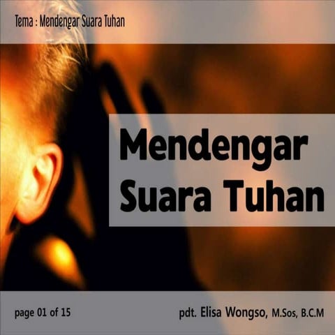 Mendengar suara tuhan | PPSX