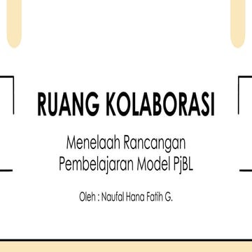 Menelaah Rancangan Pembelajaran Model PjBL | PDF