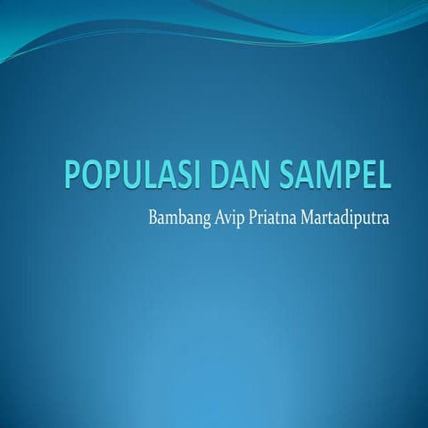Menentukan ukuran sampel | PDF