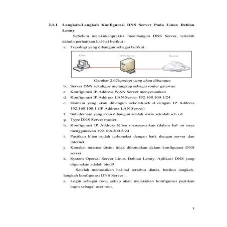 Konfigurasi DNS Ubuntu Server Linux | PPTX