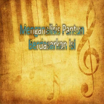 Pantun Berdasarkan Isi | PPTX