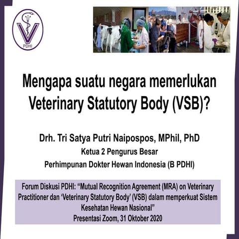Mengapa Suatu Negara Memerlukan Veterinary Statutory Body (VSB ...