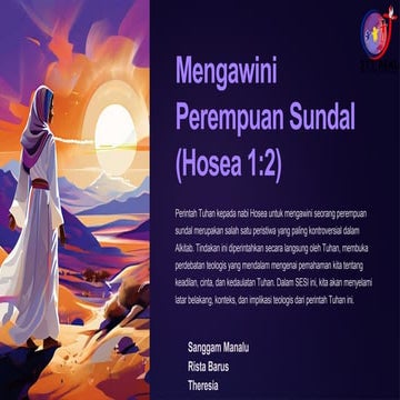 Perintah Tuhan untuk Nabi Hosea Mengawini Perempuan Sundal | PPT