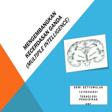 Mengembangkan kecerdasan ganda (multiple intelligence) | PPTX